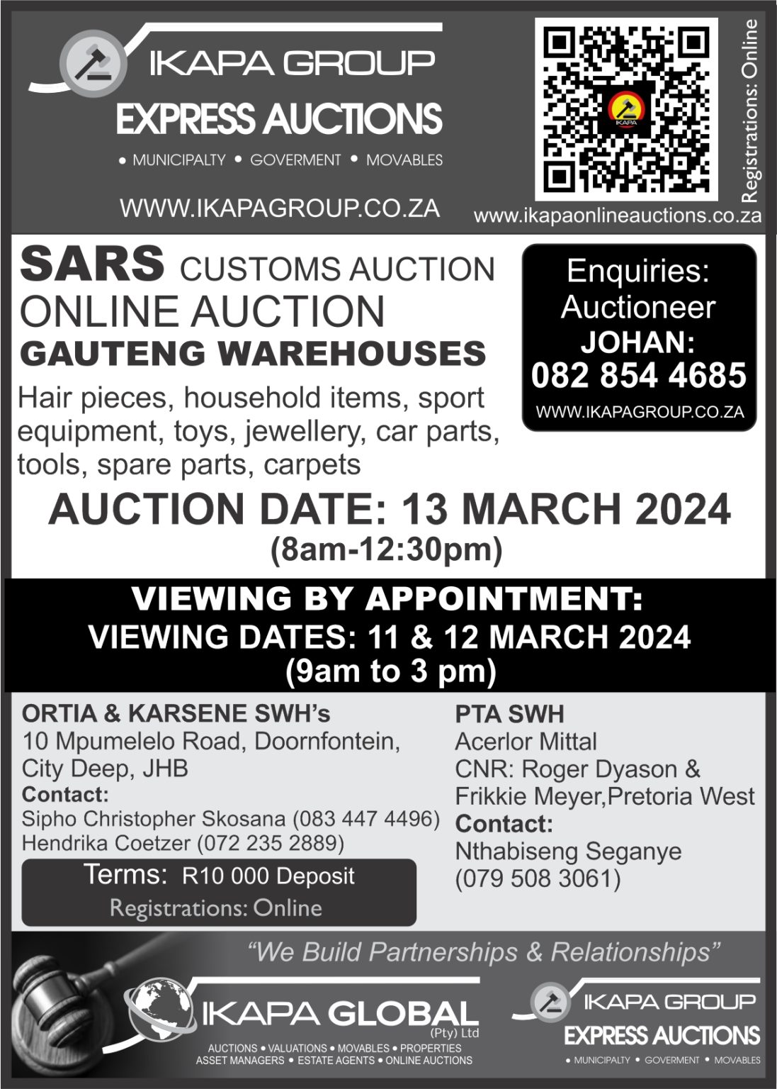 Upcoming Auctions – iKapa Group